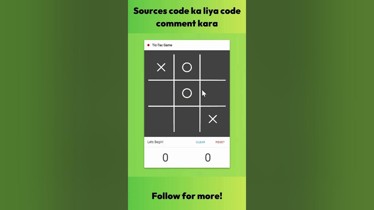 Tic Tac Toe Using Only Html Css And Javascript 🔥🔥 Tcsstocknews
