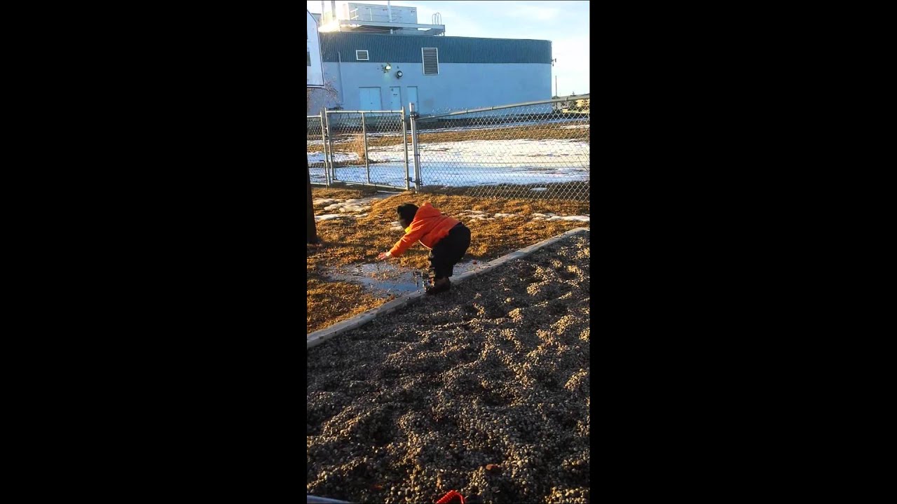 Falling into mud puddle - YouTube