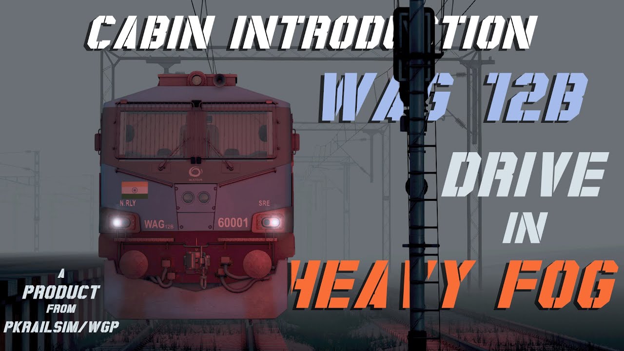 WAG-12B LOCOMOTIVE | WAG 12 IN FOG | POWERFUL 😱 LOCO 12000Hp | HIGHLY ...