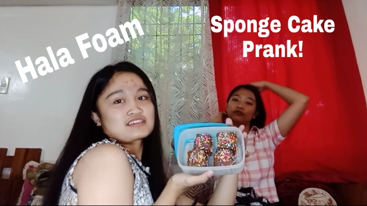 Sponge Cake Prank with my Friend || SUCCESSFUL OR FAILED? - YouTube