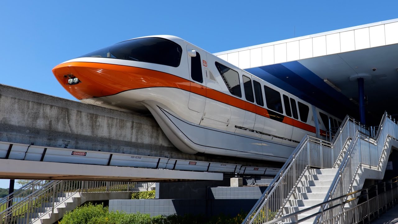 Magic Kingdom Walt Disney World Resort Monorail 🔴4K Live: Tranquil