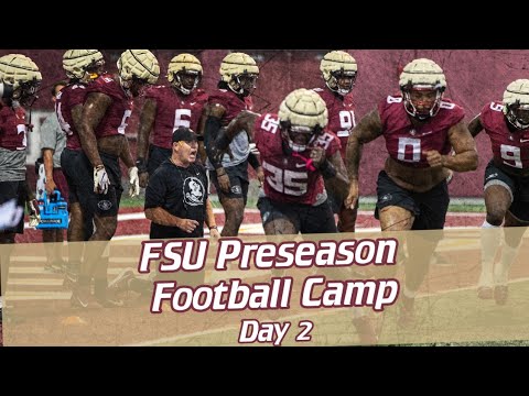 Day 2 practice footage | FSU Football preseason camp - YouTube