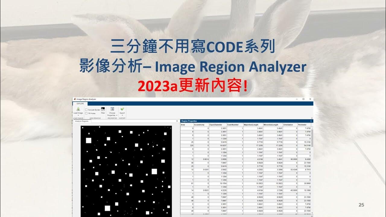 2023a更新！影像分析(Image Region Analyzer) - MATLAB三分鐘不用寫Code系列 - YouTube