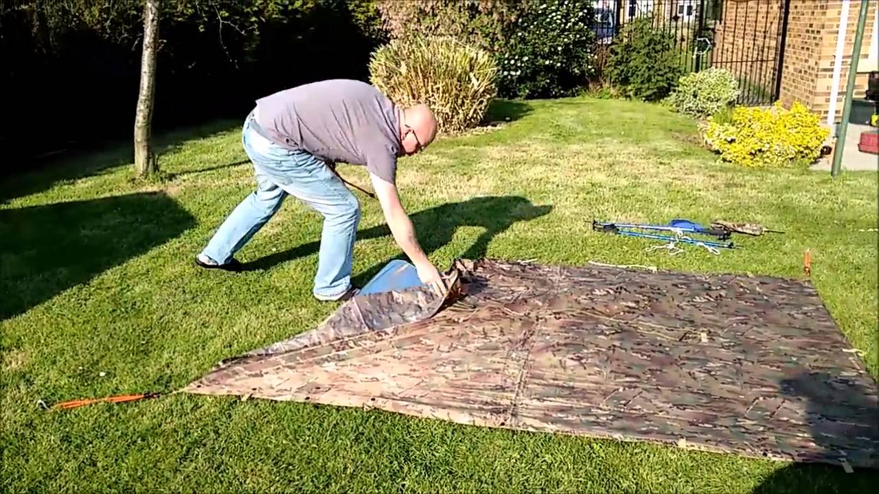 Tarp Shelter, Low Profile with ridge line, Adjustable, No Tree's. Up in ...