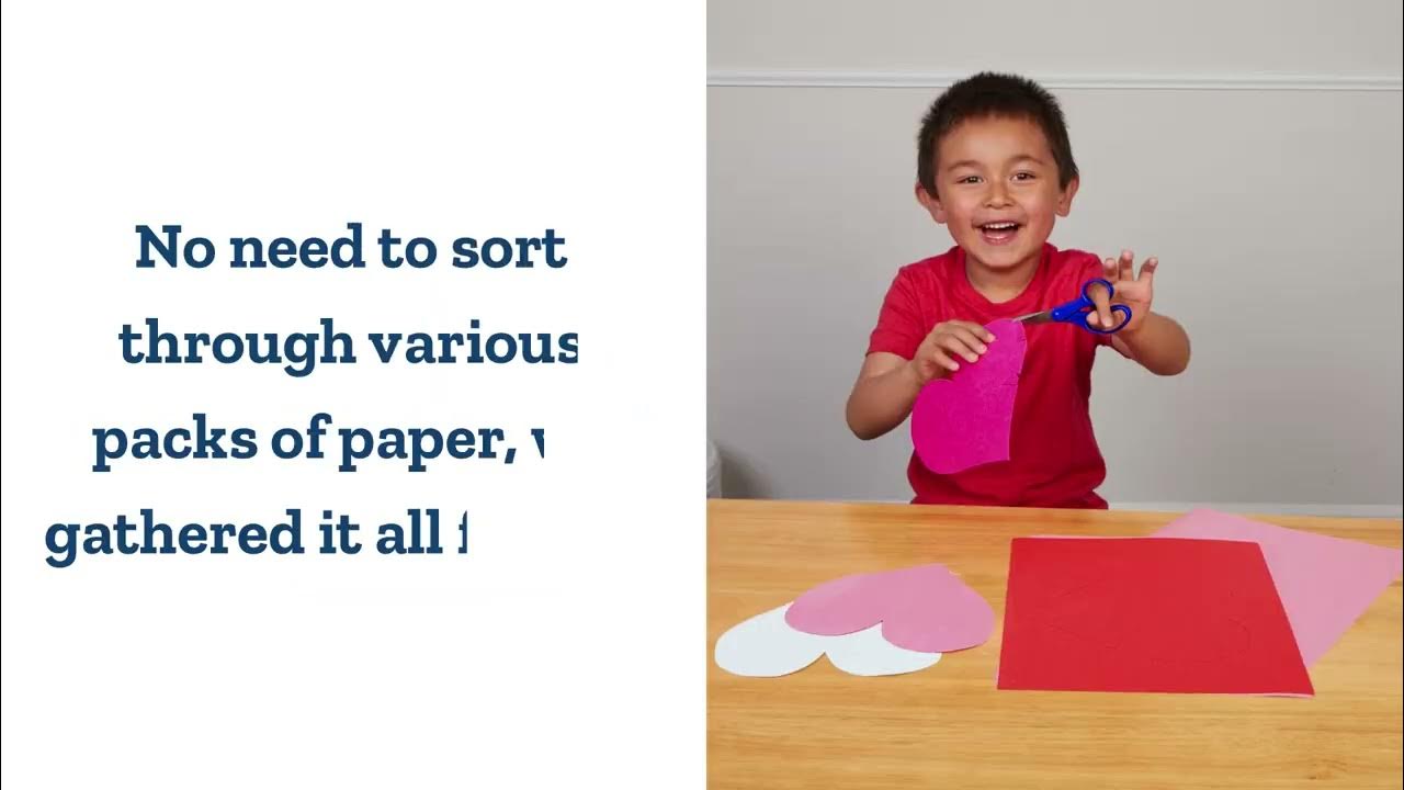 Colorations® Valentine's Construction Paper Kit - YouTube