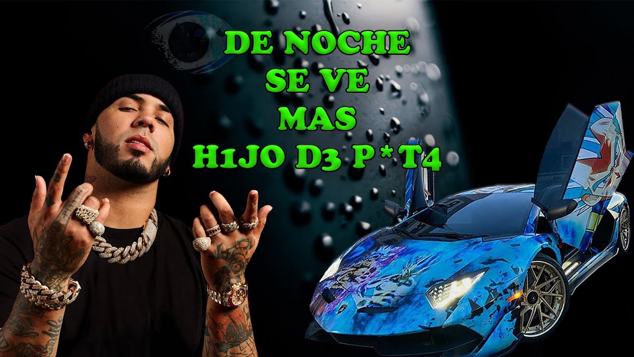Anuel aa Pinta Su Lamborghini De Goku y Vegeta - YouTube