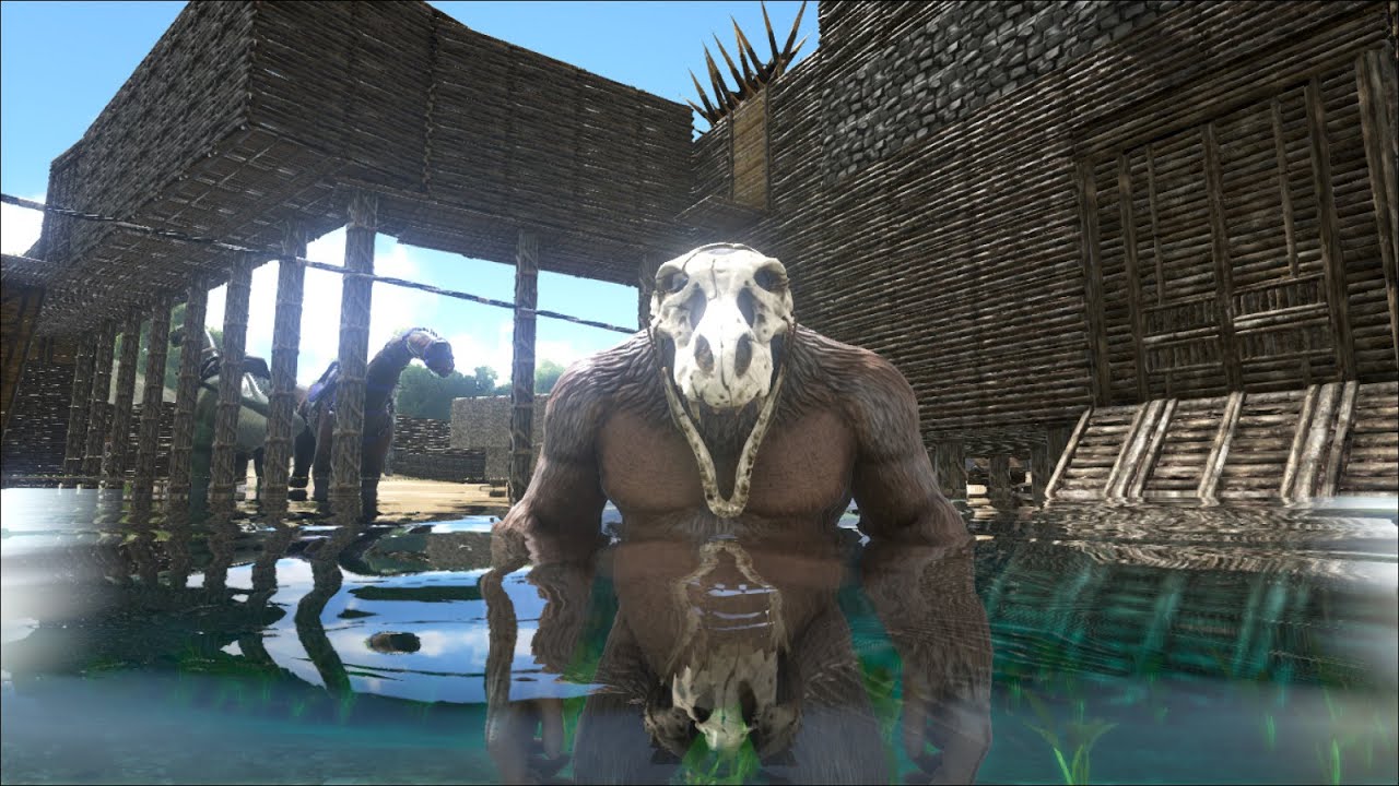 ARK Taming a Gigantopithecus and how to use it - YouTube