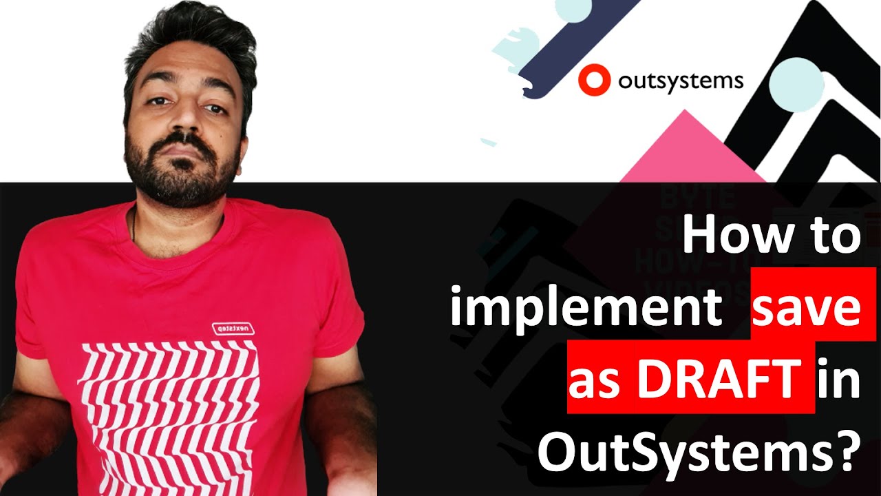 How to implement save as DRAFT in OutSystems? - YouTube