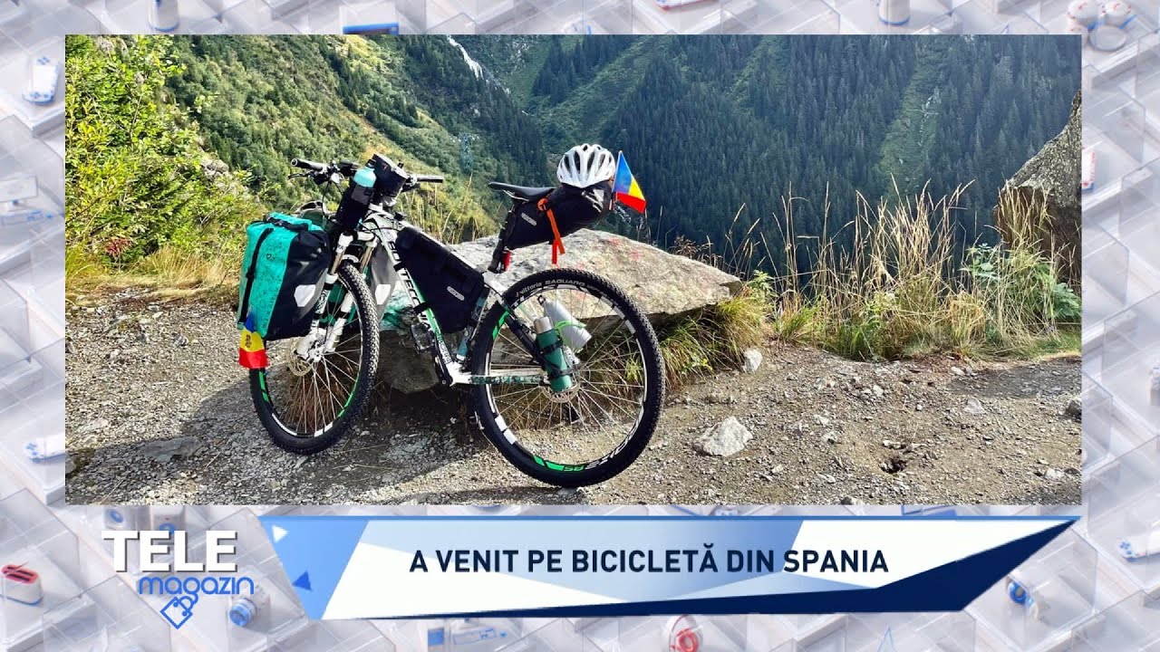 Dumitru a venit din Spania, în Moldova pe bicicletă. Ce aventuri a avut ...