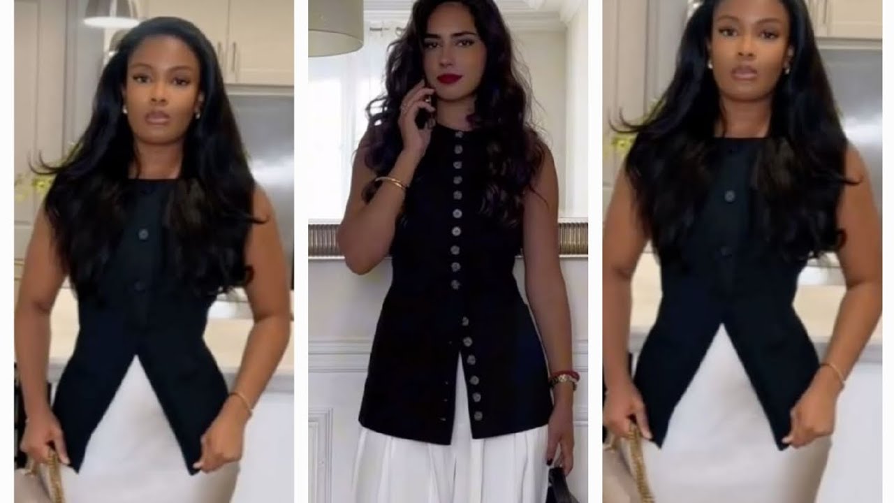 How to make this trendy top with V shaped hem - YouTube