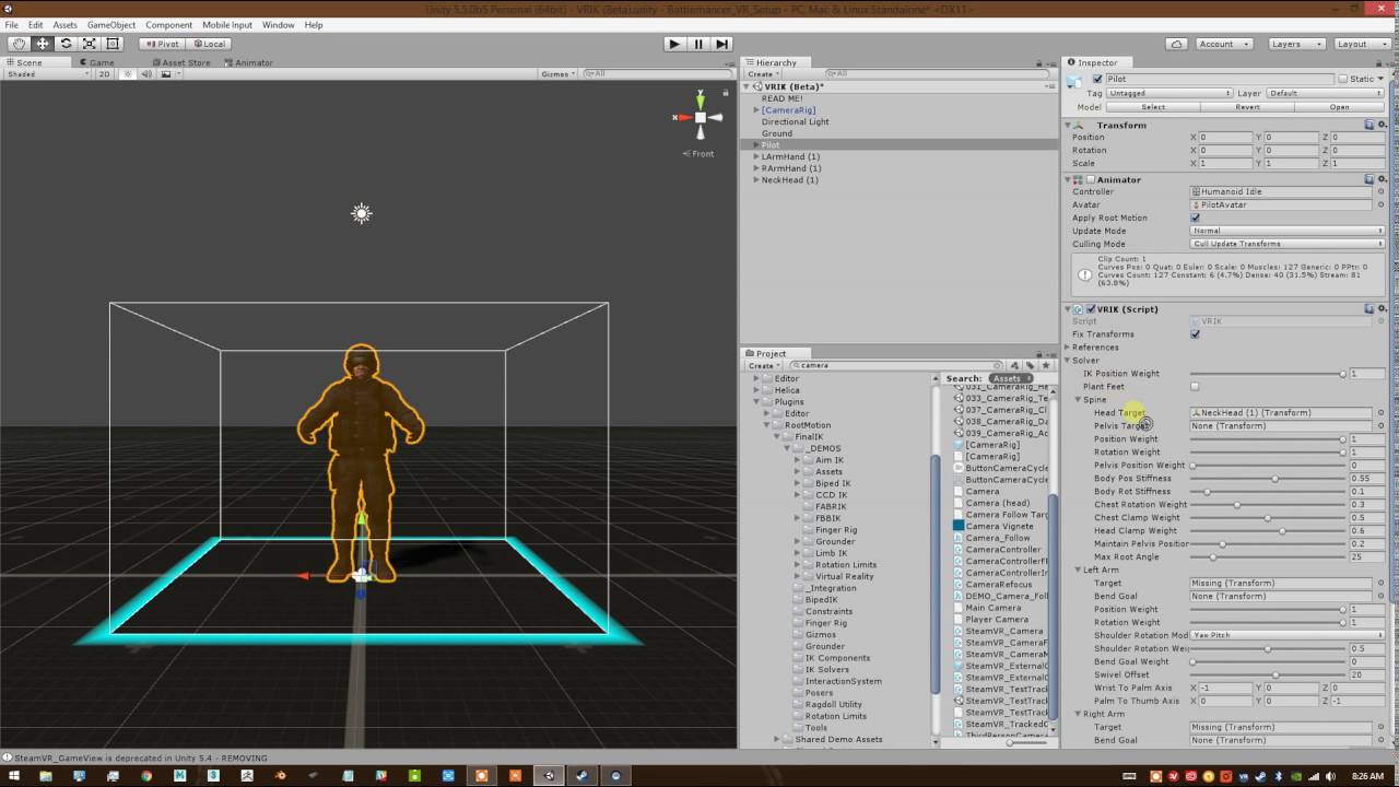 Basic quick setup for Final IK's VRIK with the HTC Vive - YouTube