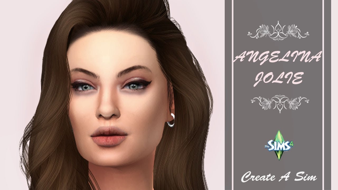 The Sims 4|Angelina Jolie|Create a sim - YouTube