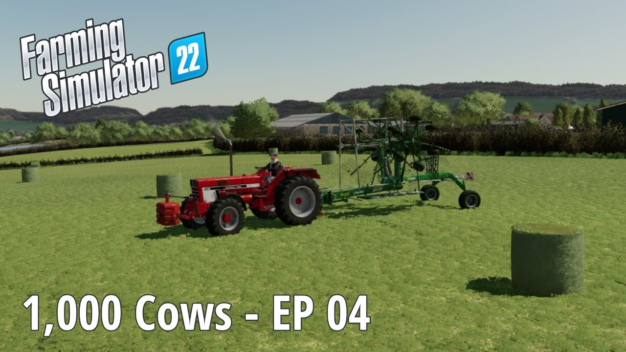 All hands on deck for the FIRST CUT of hay | FS22 - 1,000 Cows EP 04 ...