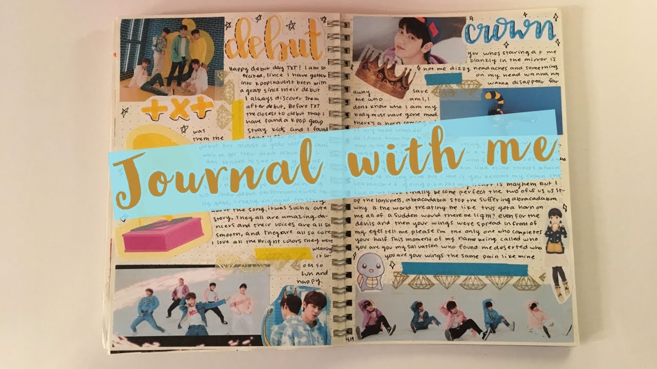 Journal with me #7 TXT debut - YouTube
