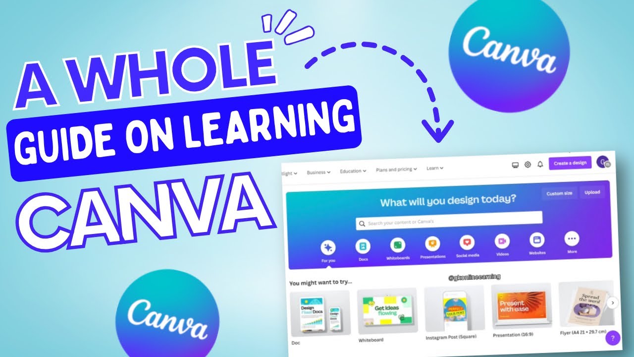 Guide to Learn Canva for beginner | GK online earning #canvatutorial # ...