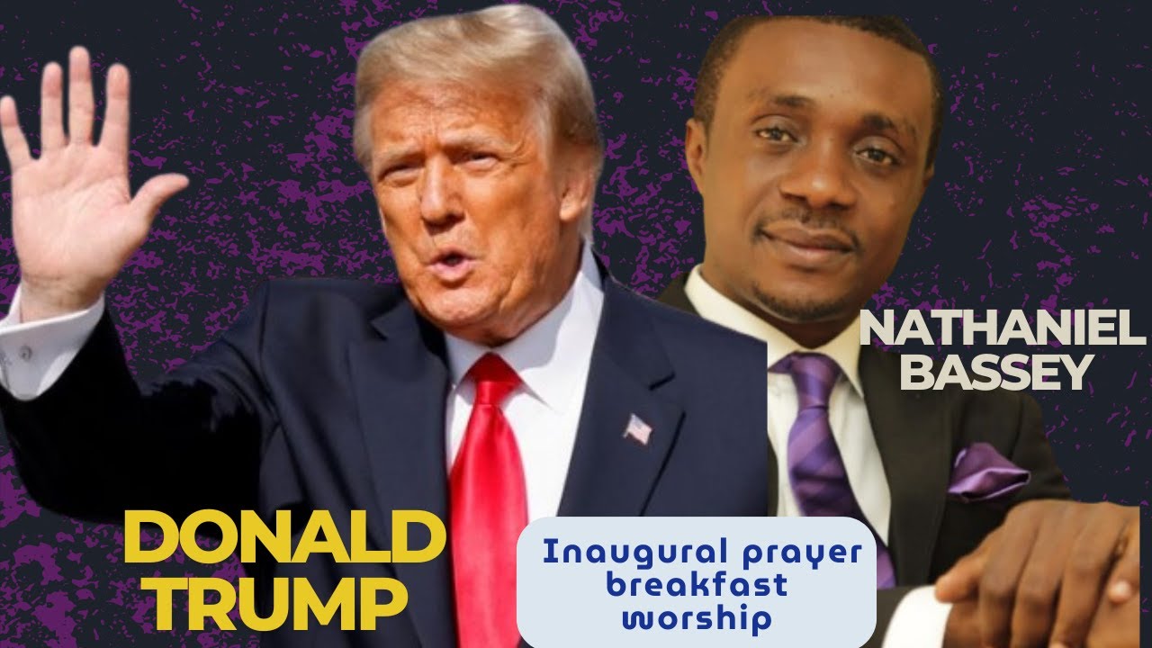Nathaniel Bassey With Donald Trump At Presidential Breakfast Youtube