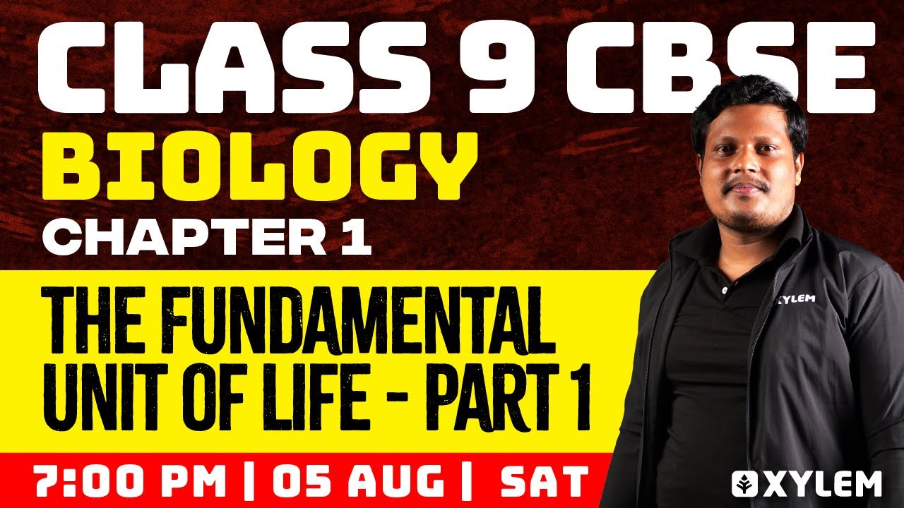 Class 9 CBSE Biology | Chapter 1 - The Fundamental Unit Of Life Part 1 ...