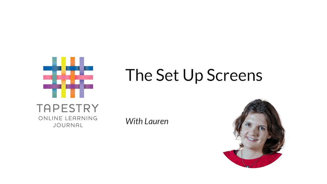 The set up screens (EYFS) - YouTube