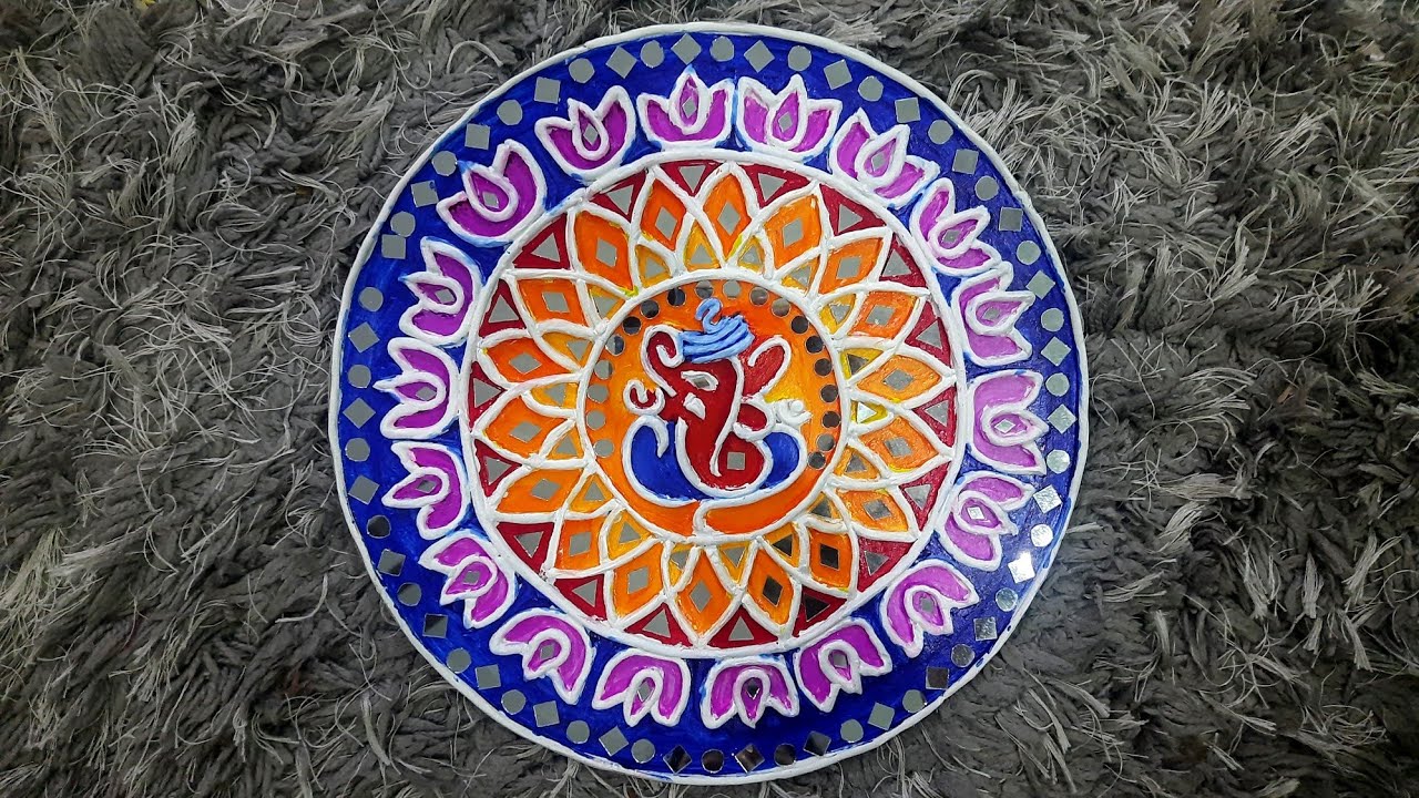 How to draw lippan art for beginners|| lippan art kaise banaye - YouTube