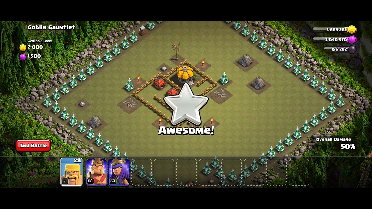 Clash Of Clans | #Goblin_gauntlet | Part-5 | In easy step | - YouTube