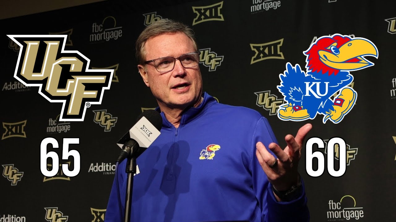 UCF 65, Kansas 60 - Coach Bill Self Press Conference 🏀 - YouTube