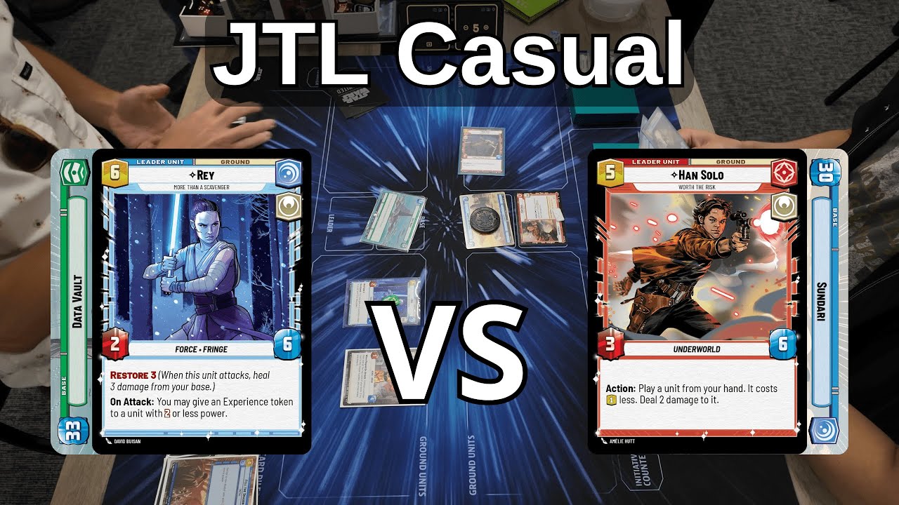 SHD Han Blue vs Rey Data Vault | JTL Casual | Star Wars Unlimited ...