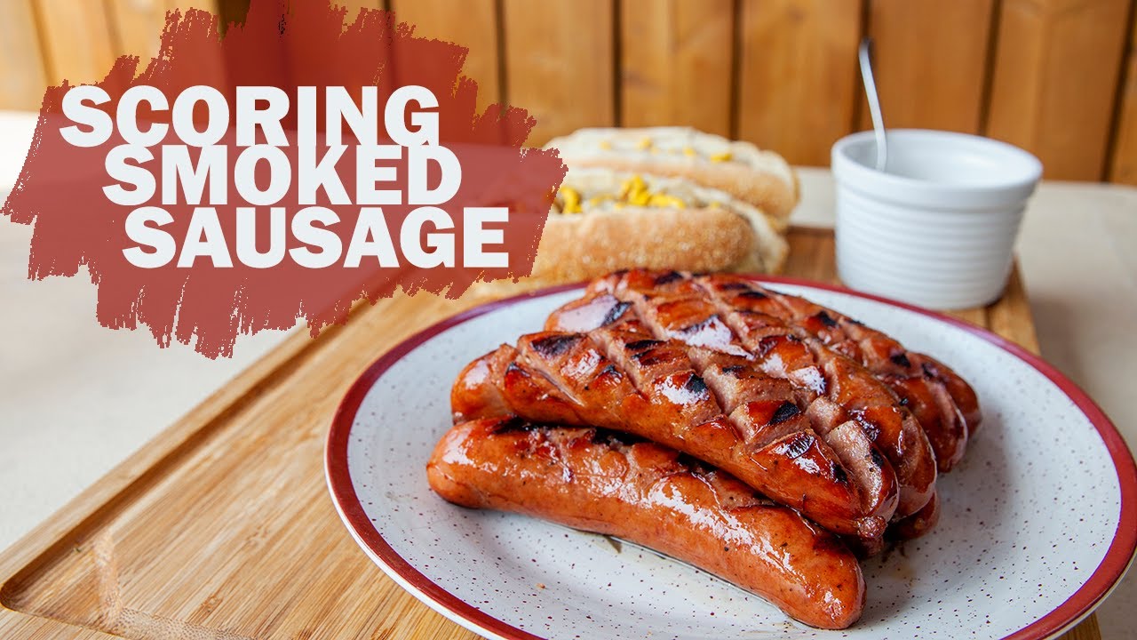 How to Score Smoked Sausage #shorts - YouTube