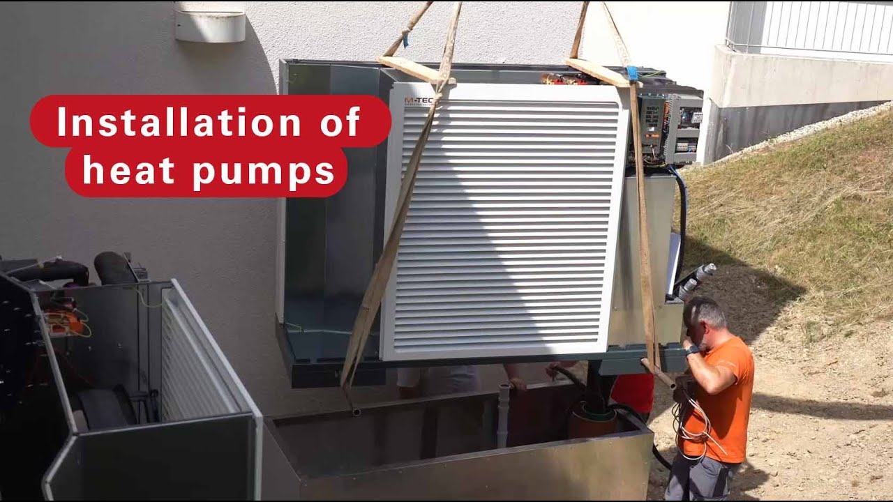 Installation Wärmepumpen / Installation of heat pumps - YouTube