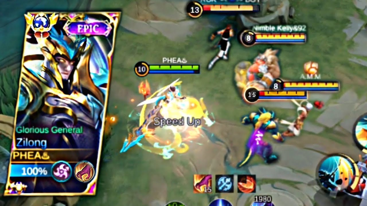PLAYING ZILONG HURTS A LOT 🅰️ PHEA GAMING MOBILE GENDS BANG BANG - YouTube
