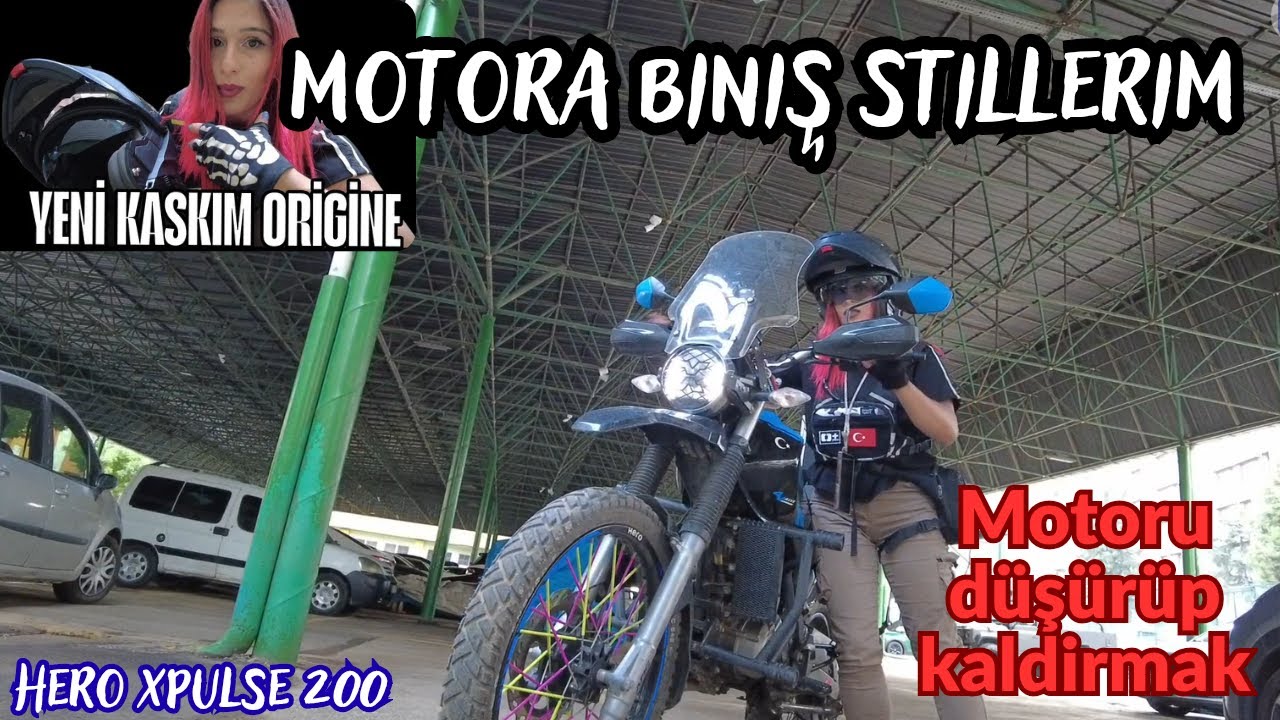 Yükseltme Kitli At Gibi Olan Hero Xpulse 200 Motorum'a Nasıl Biniyorum? / Teker Deneme :) # ...