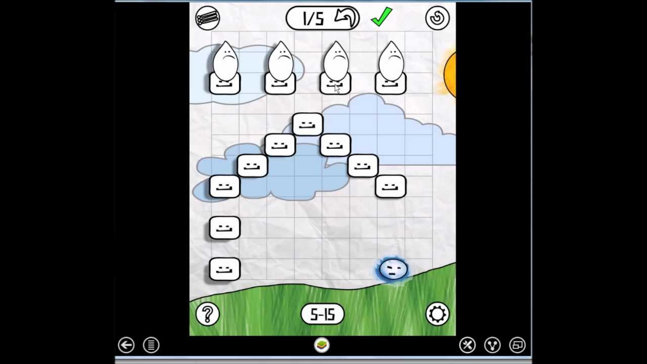GraBLOX world 5 level 15 solved in 4 moves - YouTube