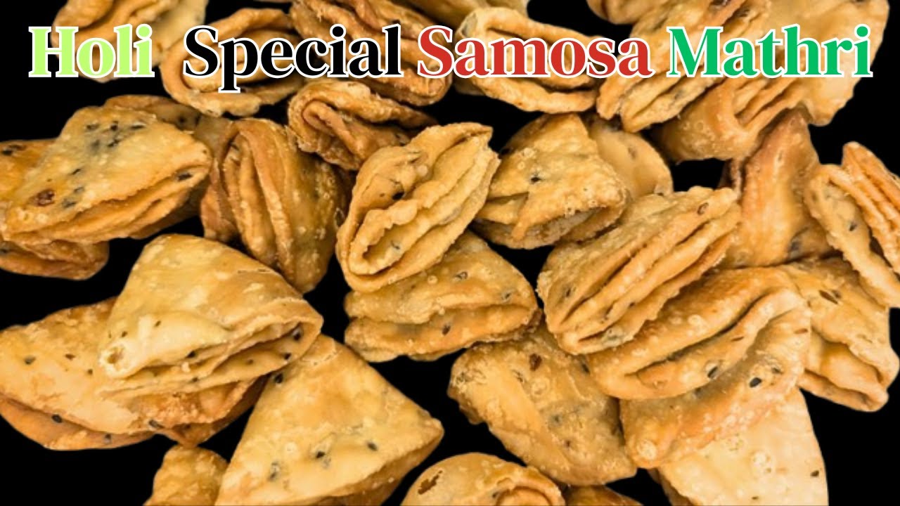 OMG - Ye mini samosa mathri to gazab bani #mathri #holispecial - YouTube