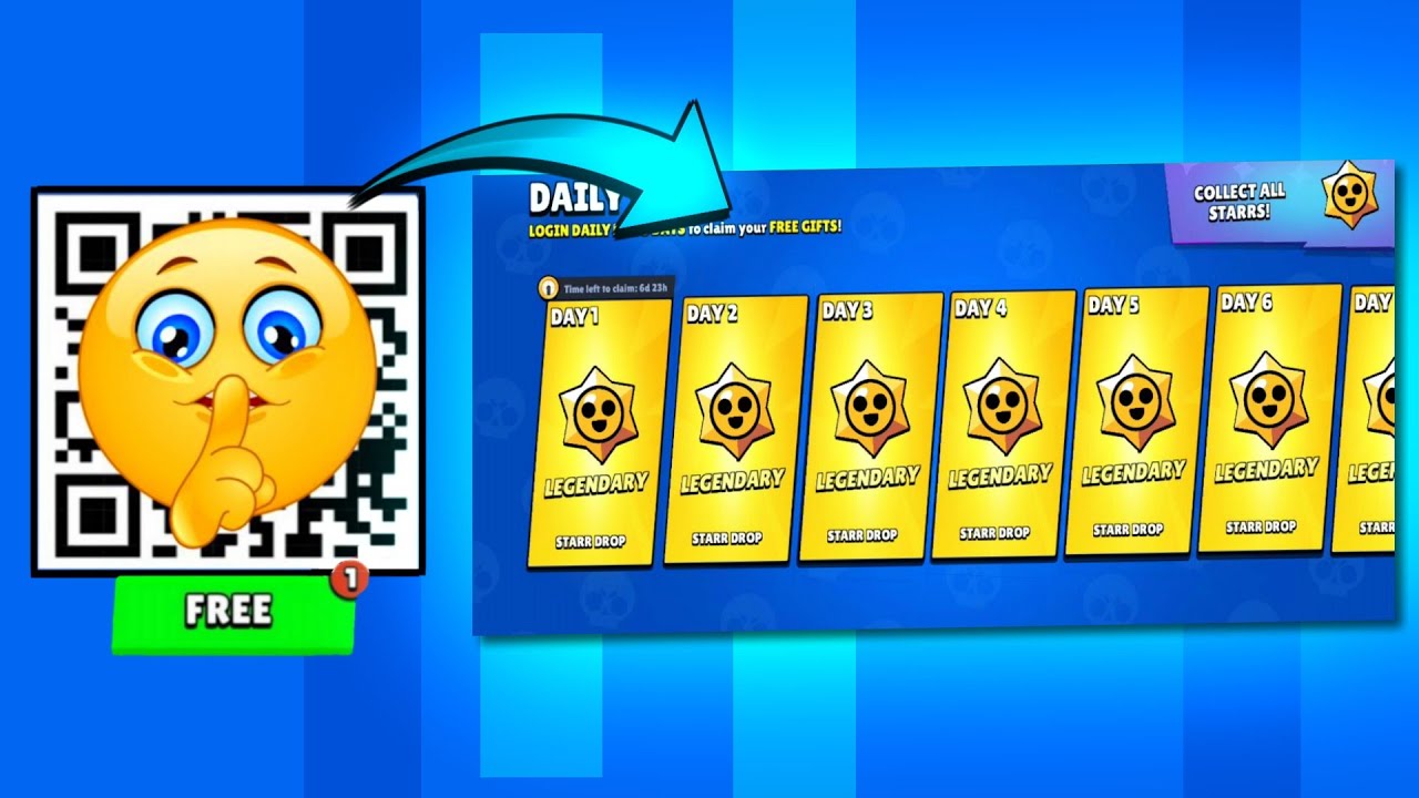 FREE! LEGENDARY STAR DROPS QR CODES 🥳 | BRAWL STARS QR CODES 2024 🎁 ...