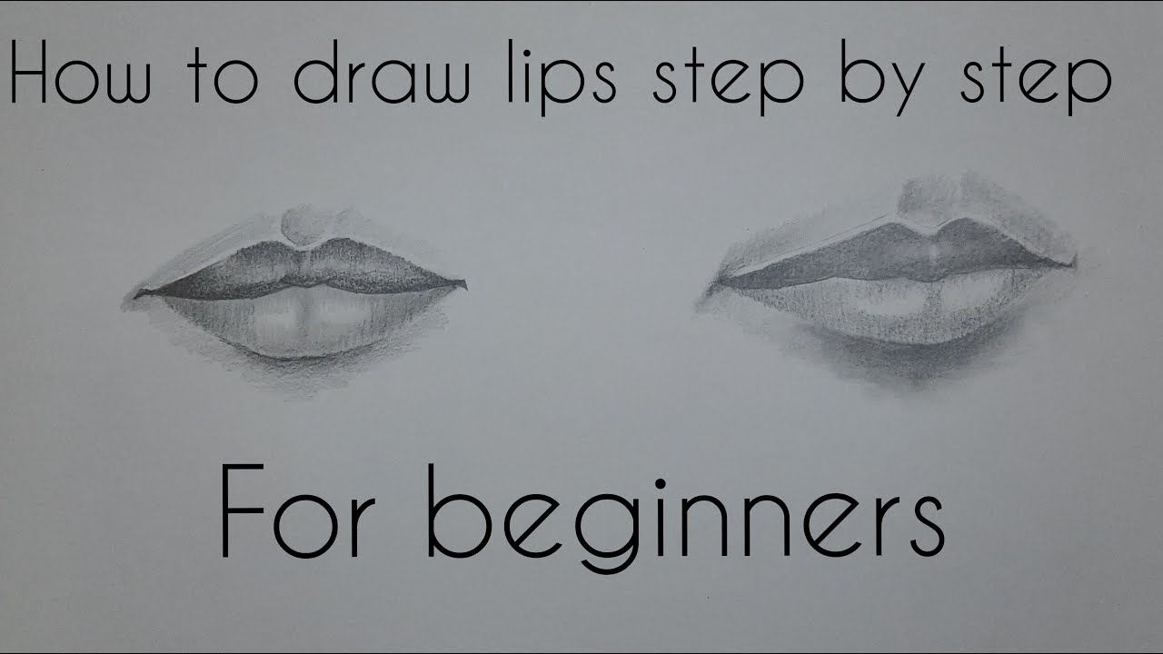 How to draw lips step by step for beginners | neel.artify - YouTube