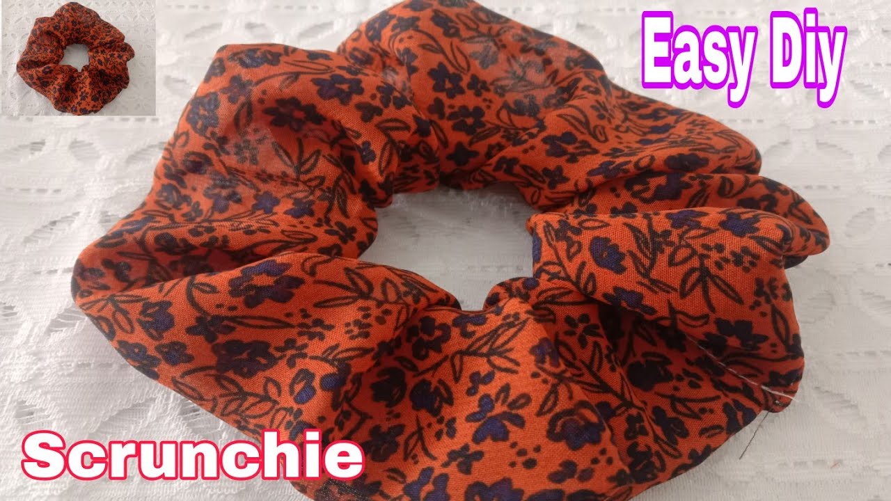 How to🔥🔥🔥 Make a Scrunchie | Diy Scrunchie Tutorial | Easy Diy ...