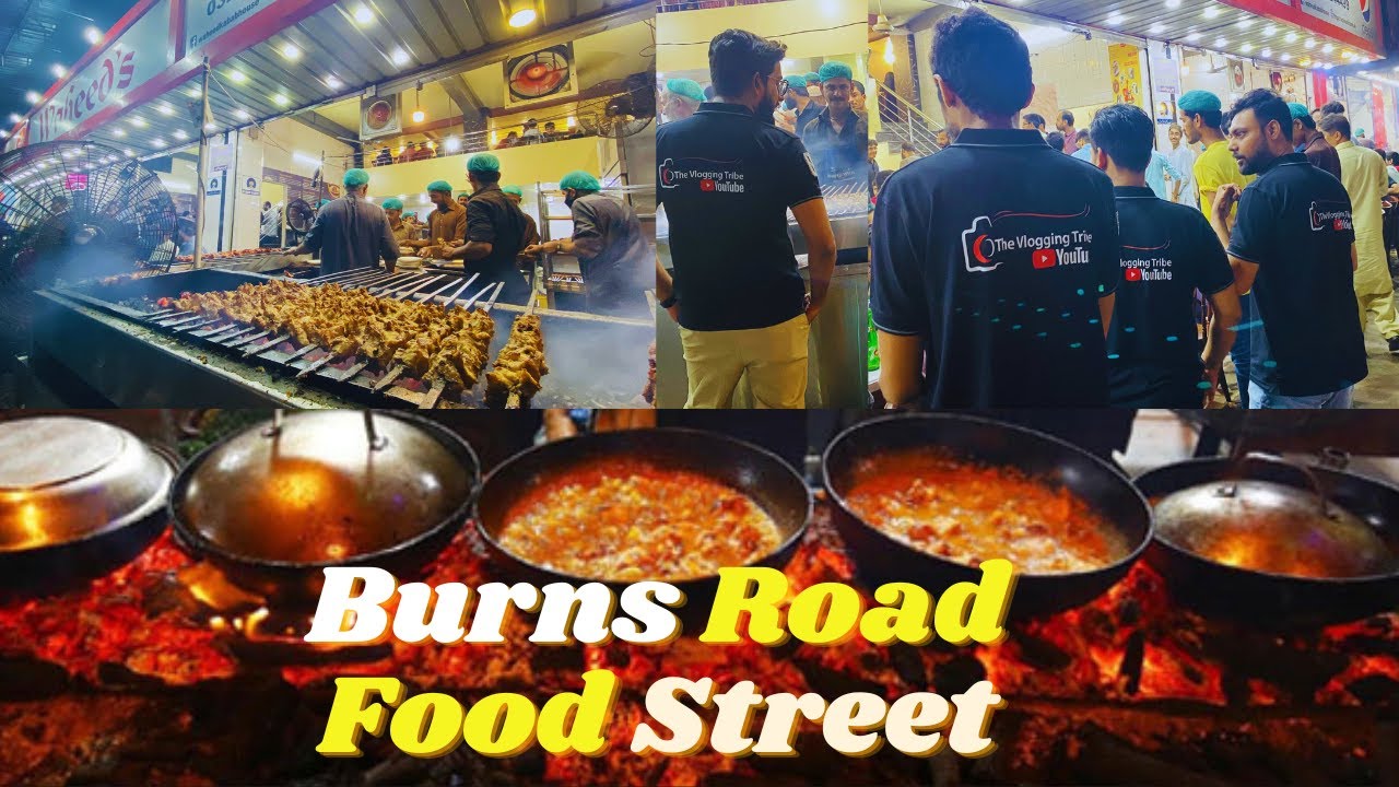 Burns Road Food Street I Famous Fry Kabab I The Vlogging Tribe - YouTube