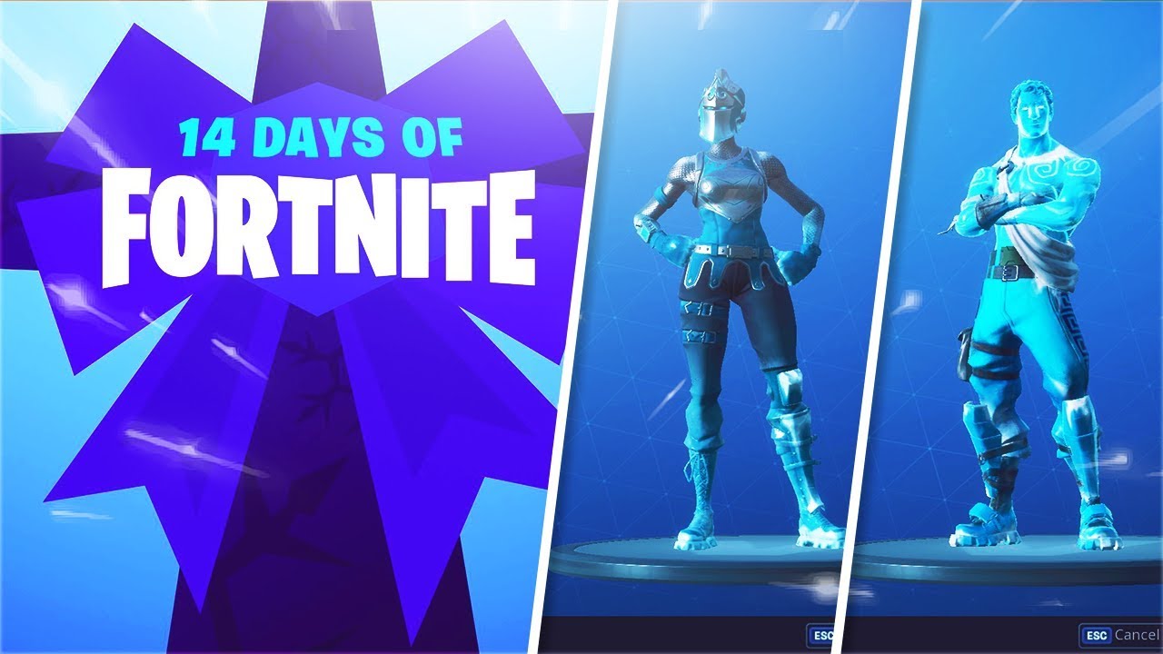 *NEW* 14 Days of Fortnite / Frozen Red Knight - Love Ranger - Raven ...