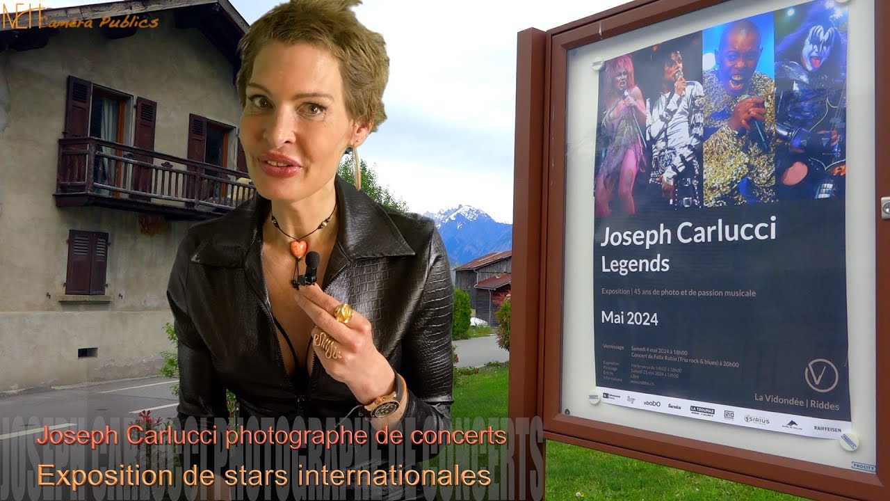 L'exposition "LEGENDS" des photos de concerts de Joseph Carlucci - YouTube