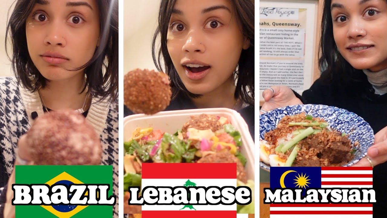 i tried food from different countries for a week - YouTube