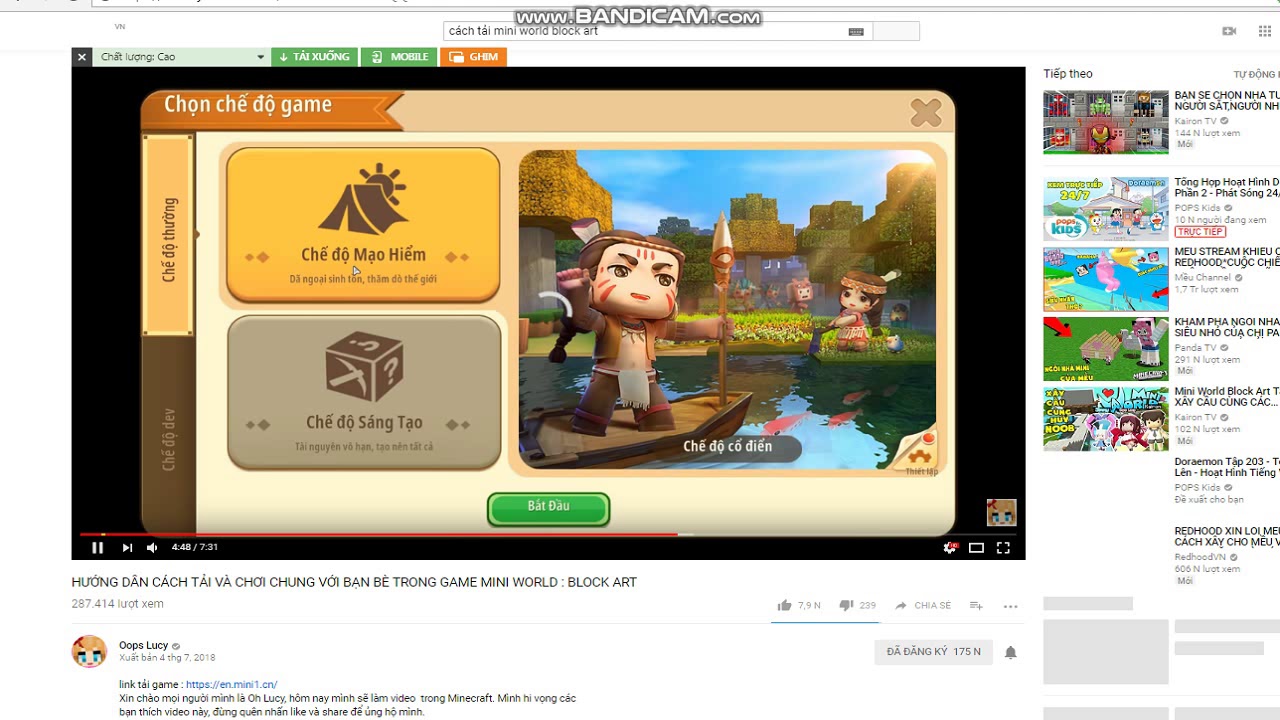 tai mini world bock art p1 - YouTube