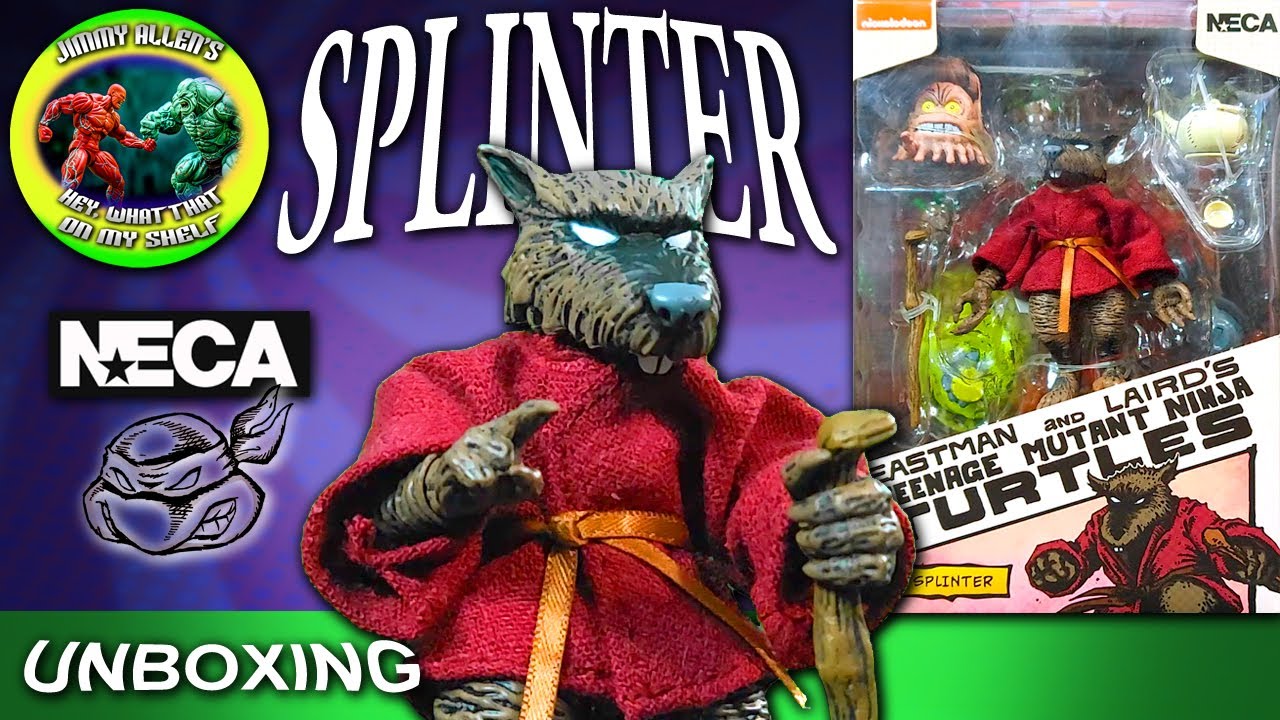 SPLINTER - Mirage Teenage Mutant Ninja Turtles - NECA - Unboxing ...