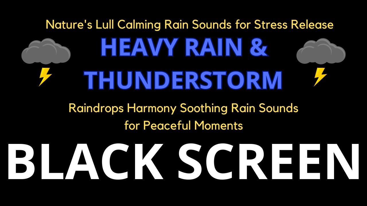 Nature's Lull Calming Raindrops Harmony Soothing Rain Sounds for Stress ...
