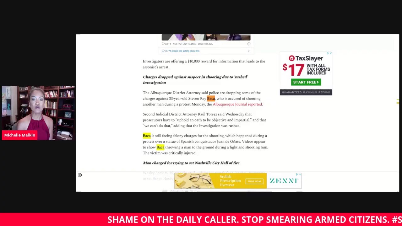 Calling out the Daily Caller's smear of Steven Baca - YouTube