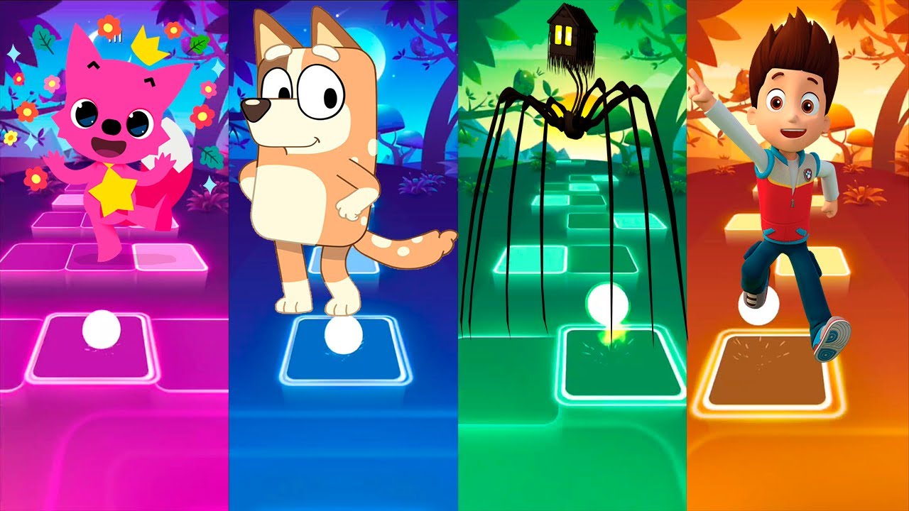 Pinkfong 🆚 Bluey Bingo 🆚 Spider House Head 🆚 Paw Patrol⎹ 🎶 Who Is Best ...