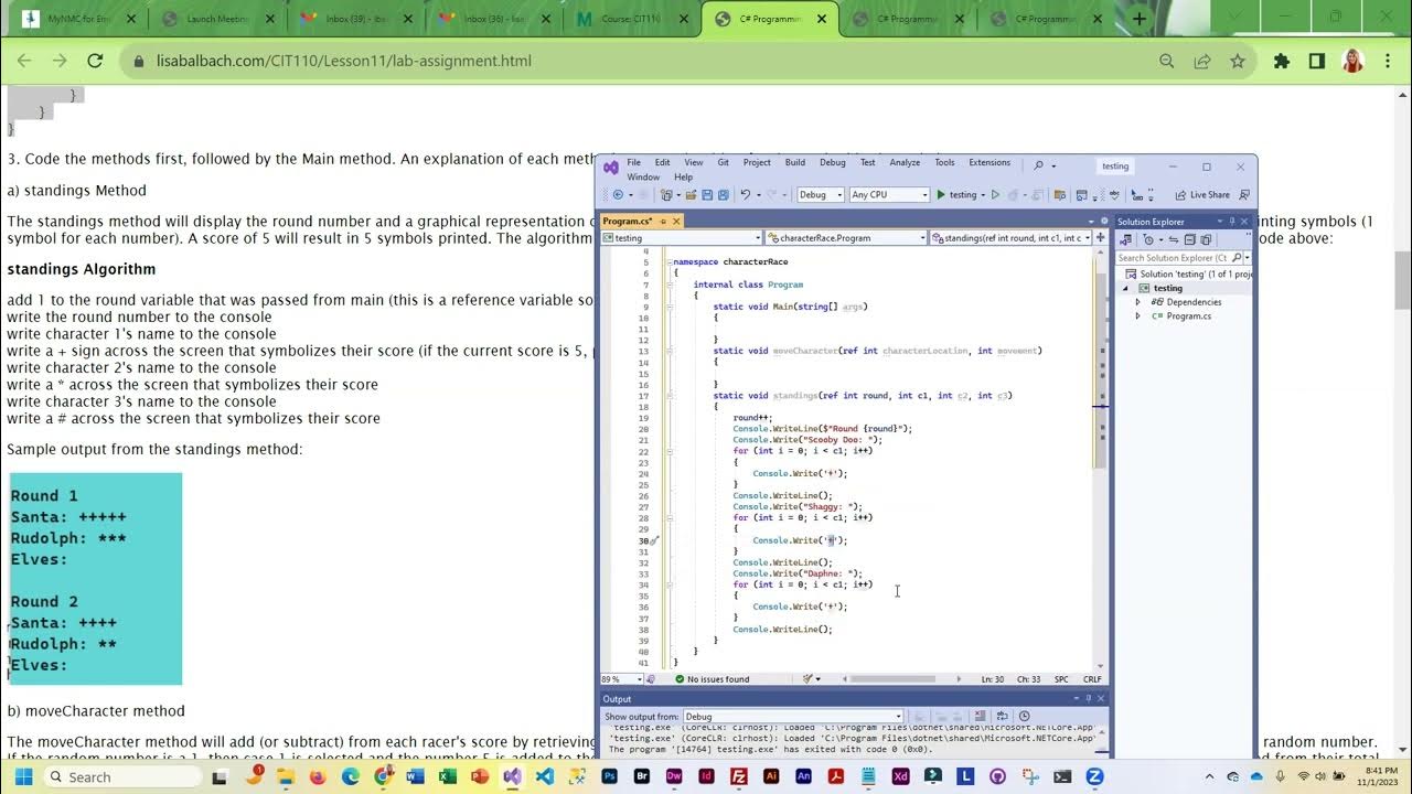 Lesson11 lab assignment program 2a overview - YouTube