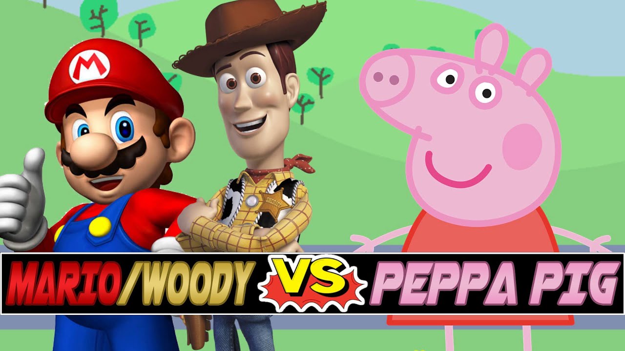 M.U.G.E.N. Battles | Mario/Woody vs Peppa Pig - YouTube