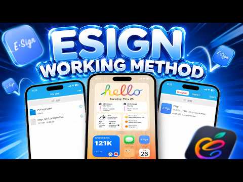 [NEW] Esign iOS Method | Install IPA Files on iPhone and iPad NO PC