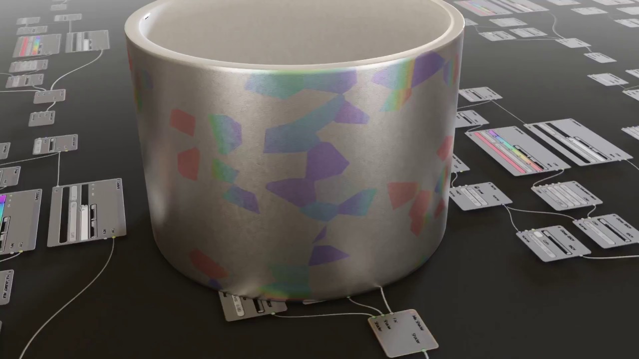 Holographic material in blender cycles - YouTube