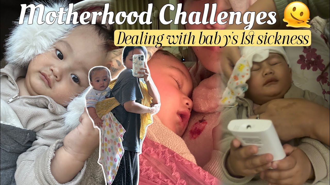 Coping with Baby's First Illness🤧: Navigating Motherhood's Challenges👩 ...
