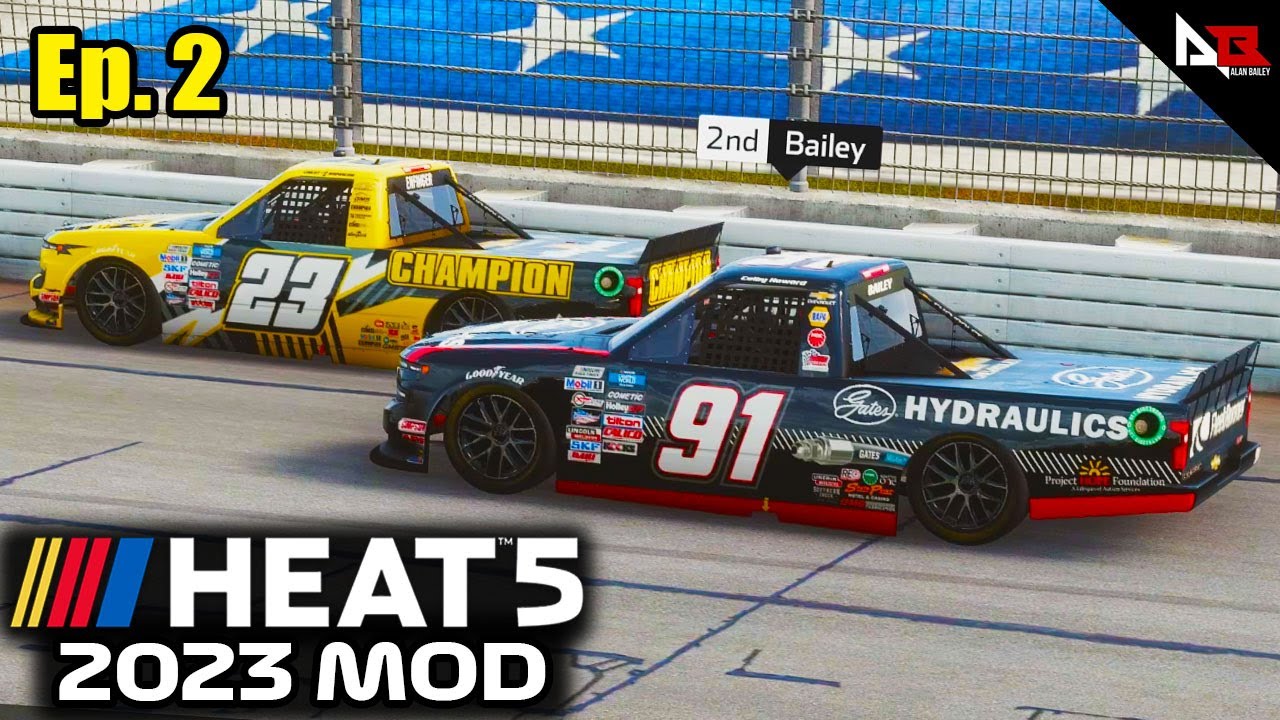 FIRST WIN?! | NASCAR Heat 5 2023 Mod | Ep. 2 - YouTube